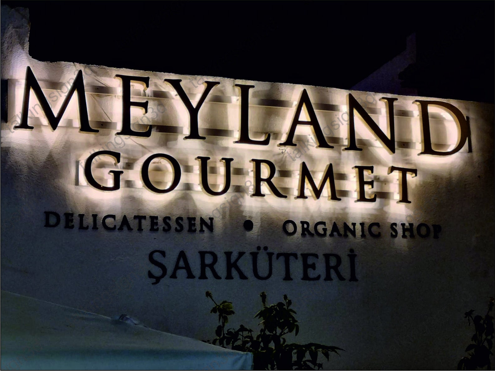 Backlit Company Sign, 3D Led Logo Custom Signage, Metal Light Custom ...