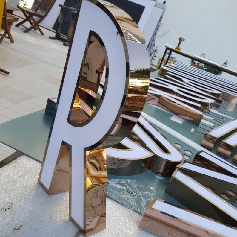 Illuminated Sign, 3D Led Logo Custom Signage, Metal Light Custom ...