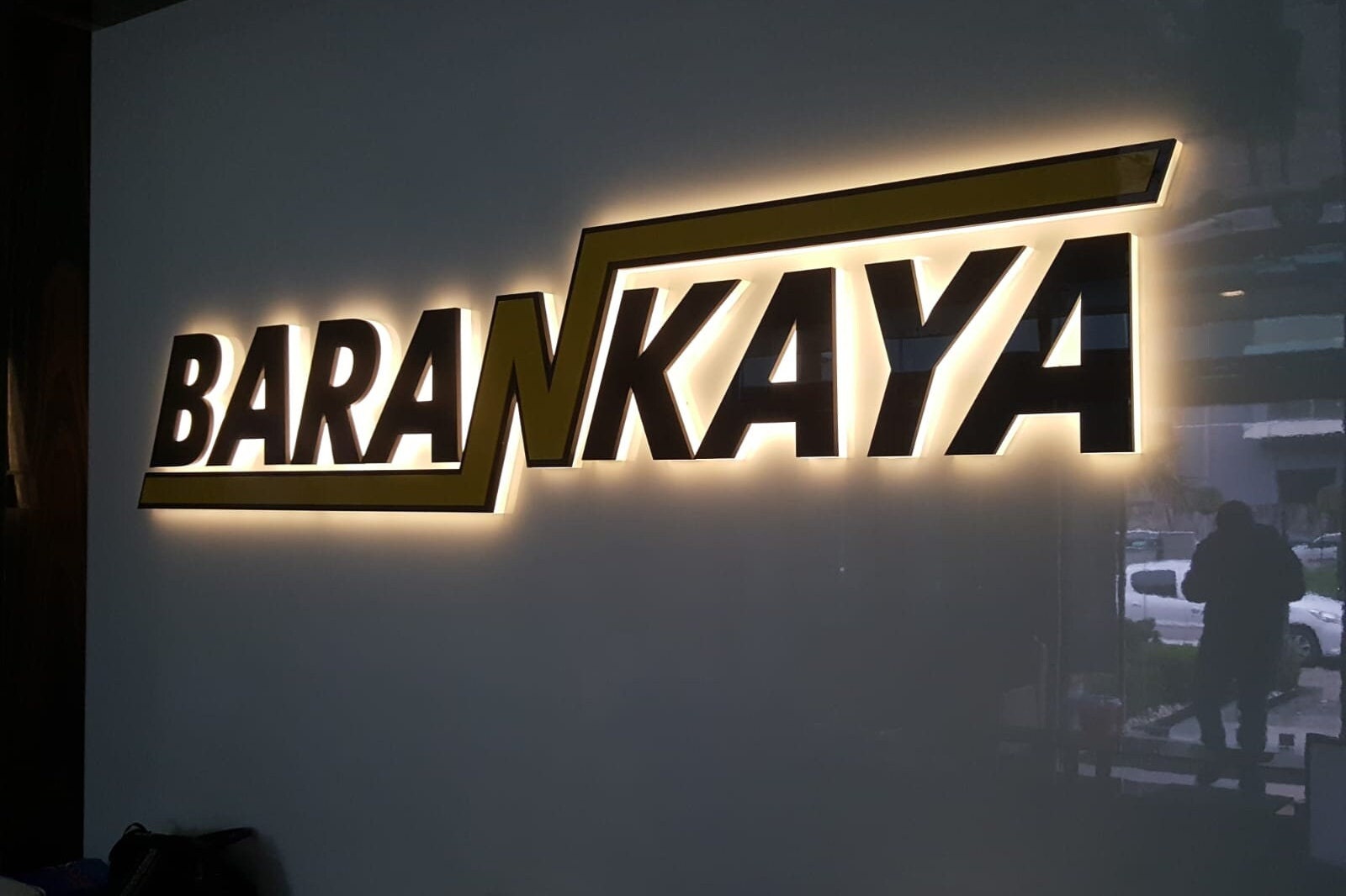 Backlit Company Sign, Unique Logo Sign, Metal Light Custom Business ...