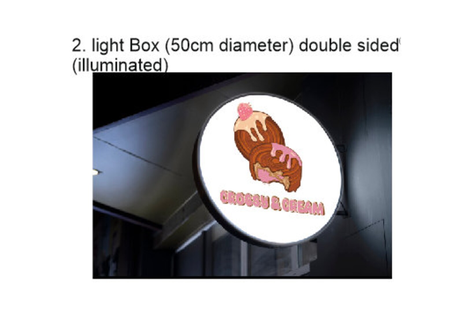 Light Box, Double-sided Light Sign, Illuminated Sign, Backlit Box Sign ...