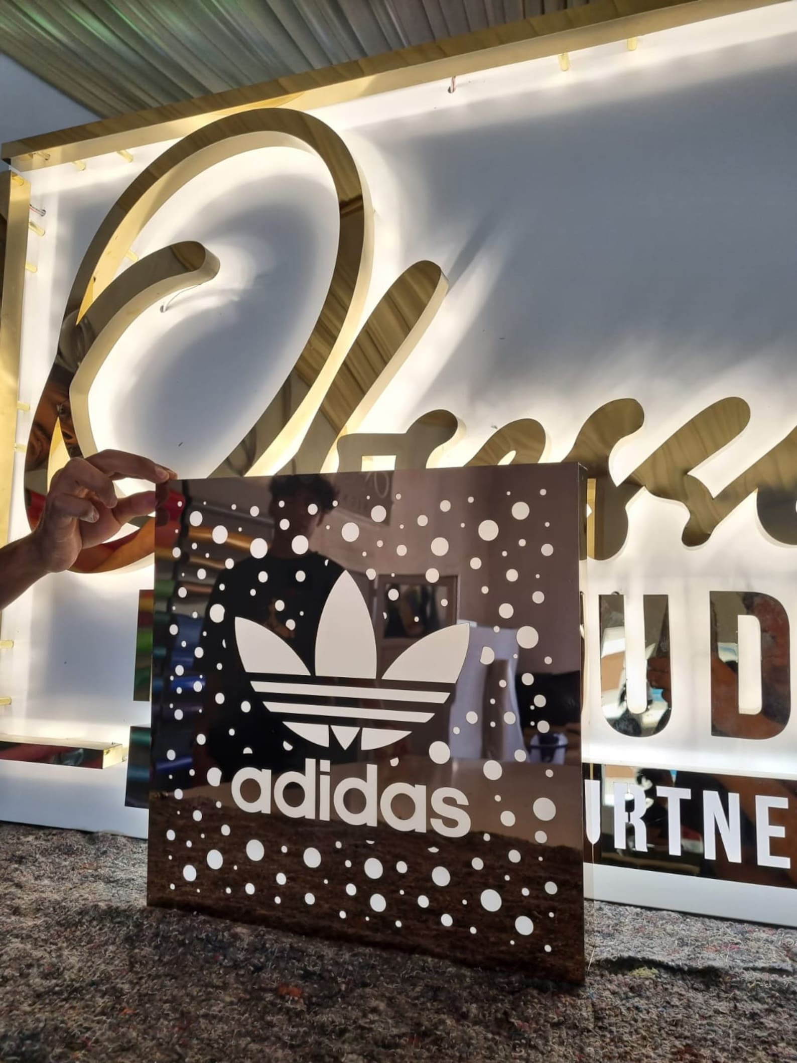 Custom Backlit 3D Business Sign Company Logo 3D LED Metal Sign 3D LED ...