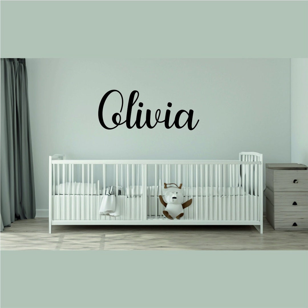 Custom Wood Baby Name Sign | Letter Wall Name | Kids Room Art | Baby ...