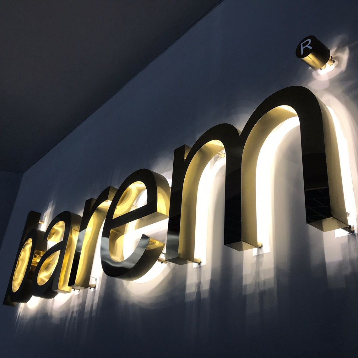 Custom Backlit Sign, 3d Company Logo Signage, Metal Light Business Sign ...