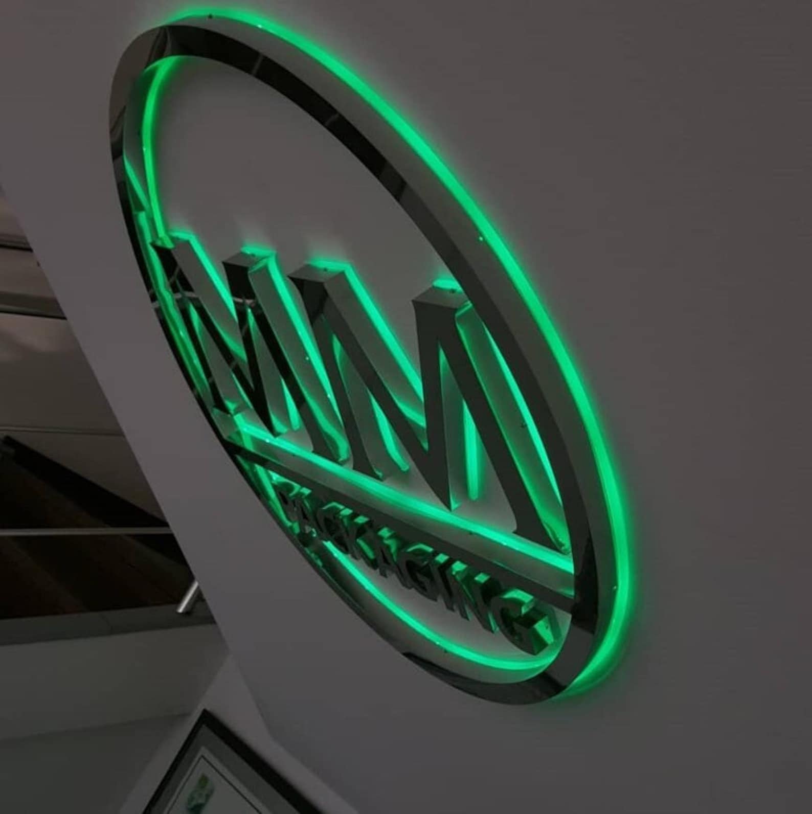 Backlit Sign, 3d Led Logo Custom Signage, Metal Light Custom Business ...