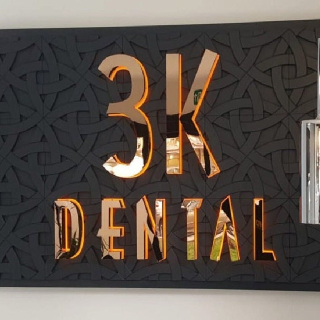 Metal Wall Sign, Led Sign, Business Sign, Brushed Sign, Office Signage ...