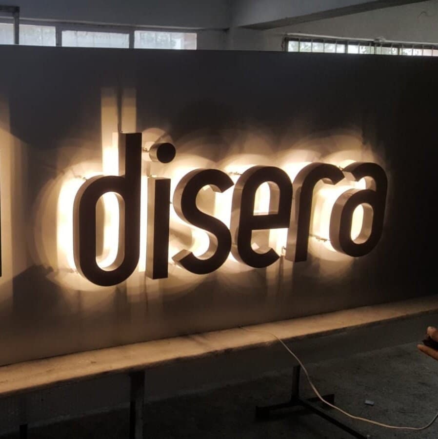 Backlit Company Sign, 3d Led Logo Custom Signage, Metal Light Custom ...
