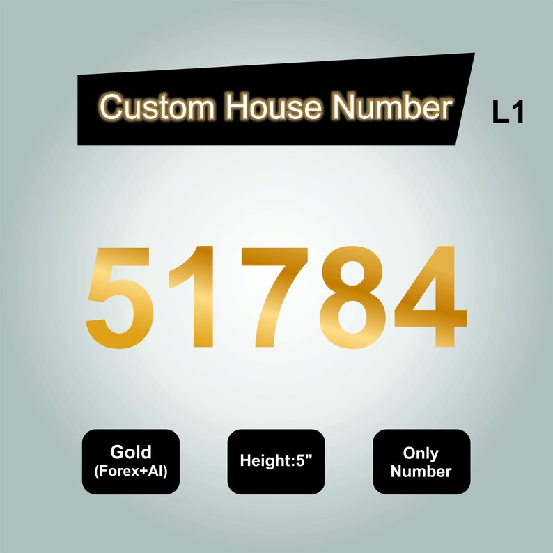 Vertical or Horizontal House Number Sign, Sign on Stakes, Address Sign ...