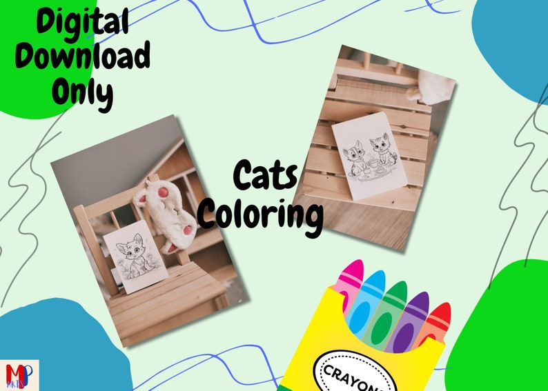 Coloring -10- Printable Toddler Worksheets, Instant Download ...