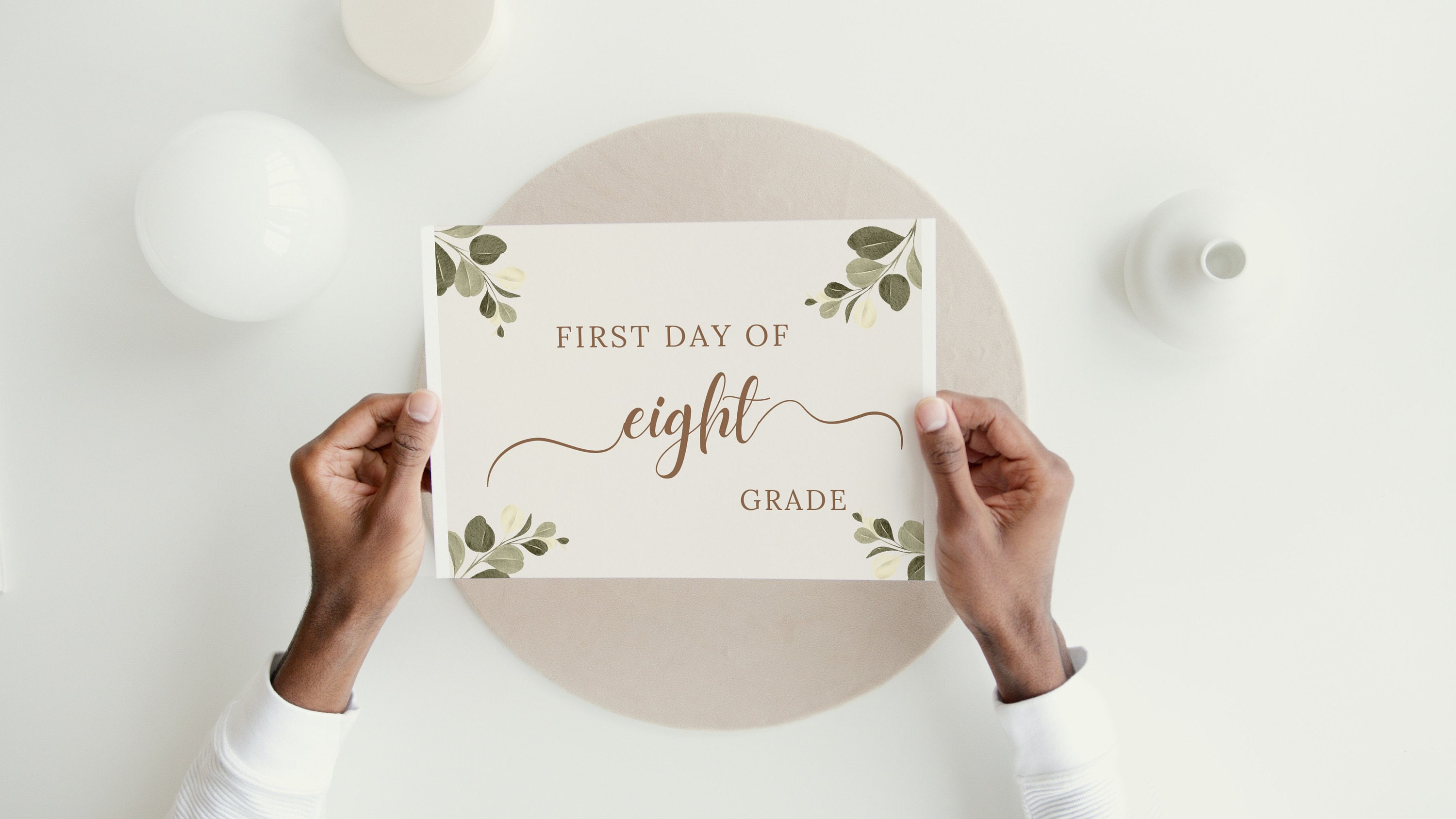 Printable First Day of Eight Grade Sign, Printable 8th Grade Class Sign ...