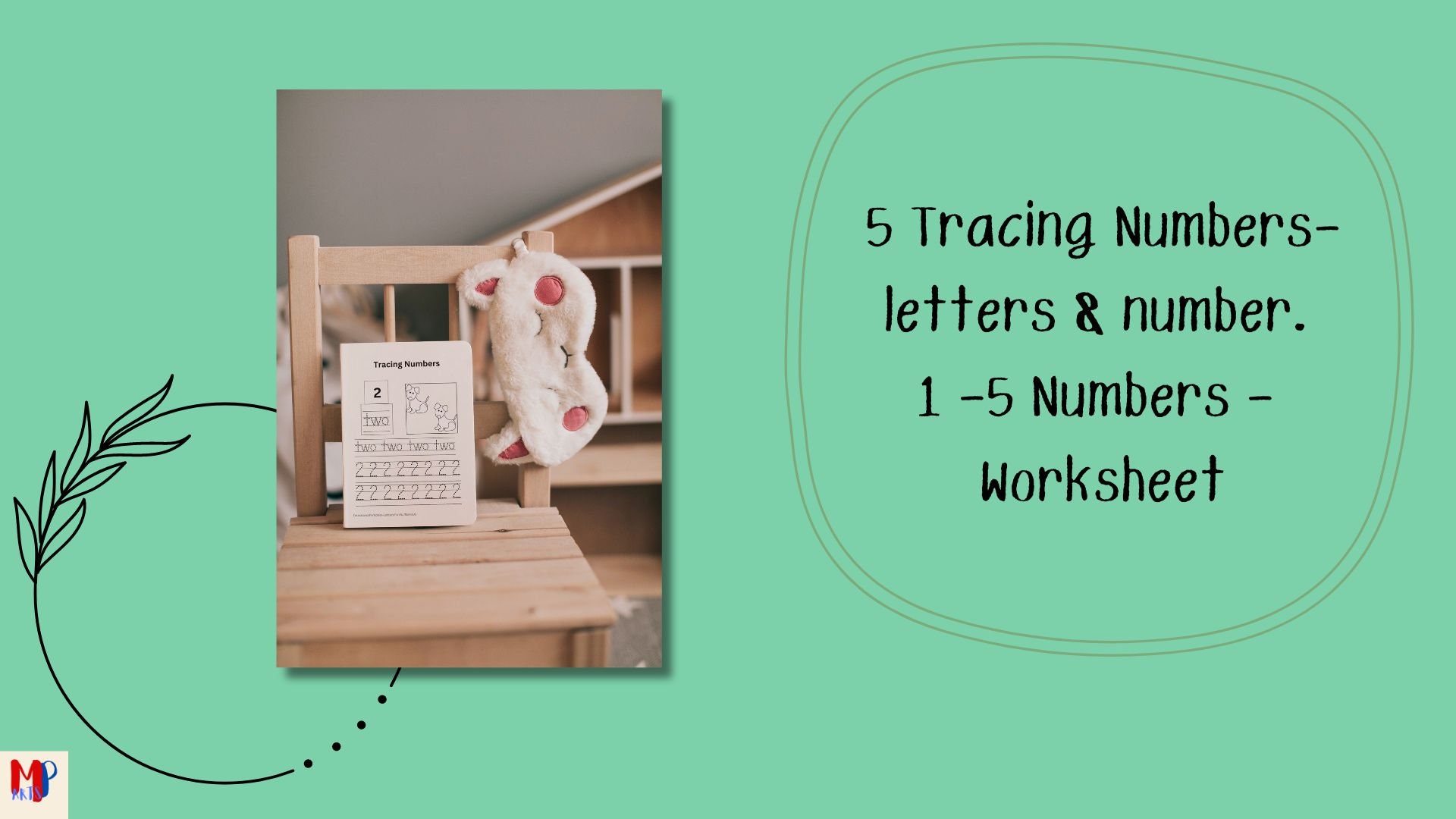 Numbers -5- Printable Toddler Worksheets, Instant Download - Tracing ...