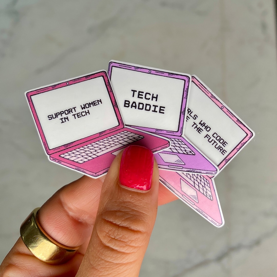 WOMEN in TECH Sticker Bundle vinyl Sticker Computer Science Sticker ...
