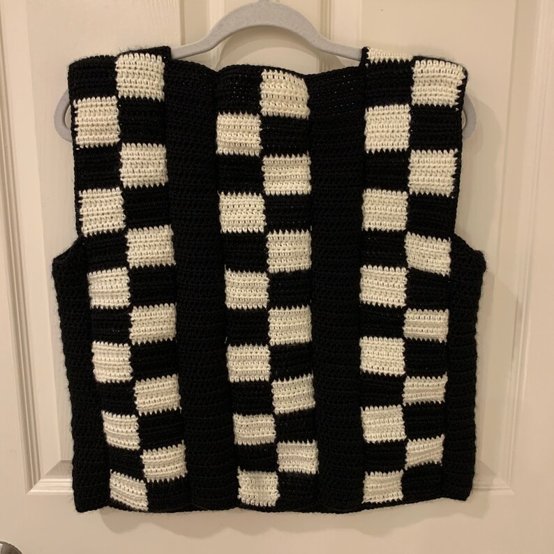 Checkered Wednesday Sweater Vest - Etsy