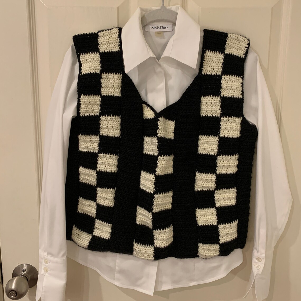 Checkered Wednesday Sweater Vest - Etsy