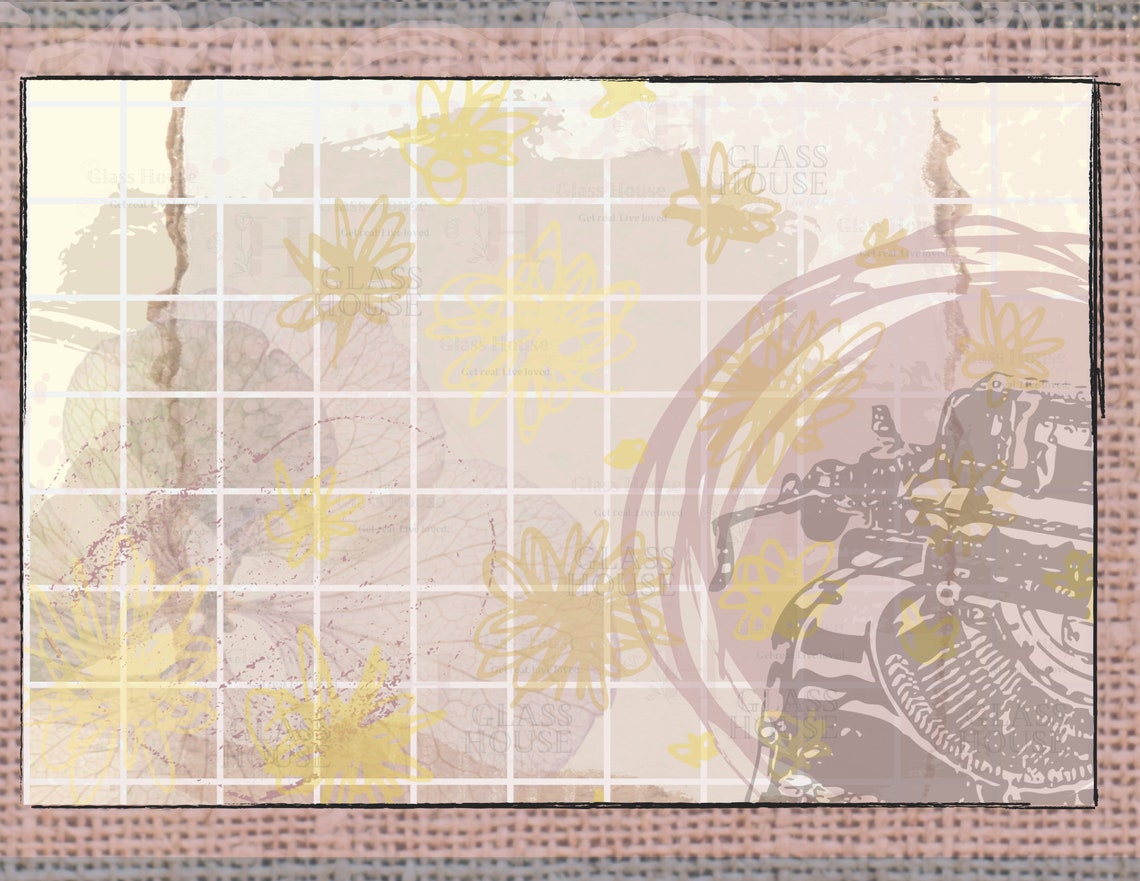 Grungy Grids Junk Journal Printable Pack Distressed Digitals - Etsy