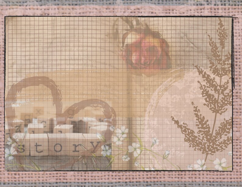 Grungy Grids Junk Journal Printable Pack | Distressed Digitals - Etsy