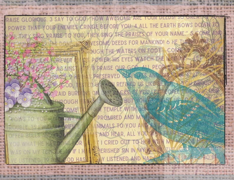 Psalms of Praise Junk Journal Printable Pack Bible Journaling Digital ...