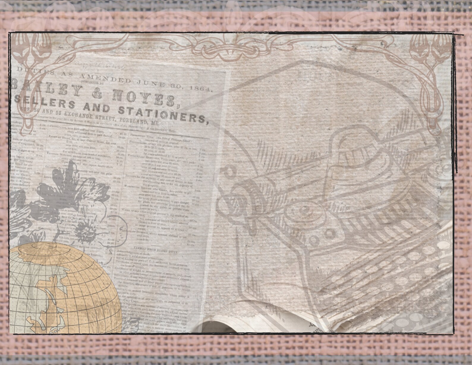 Tattered Newspaper Junk Journal Printable Pages | Vintage Newspaper ...