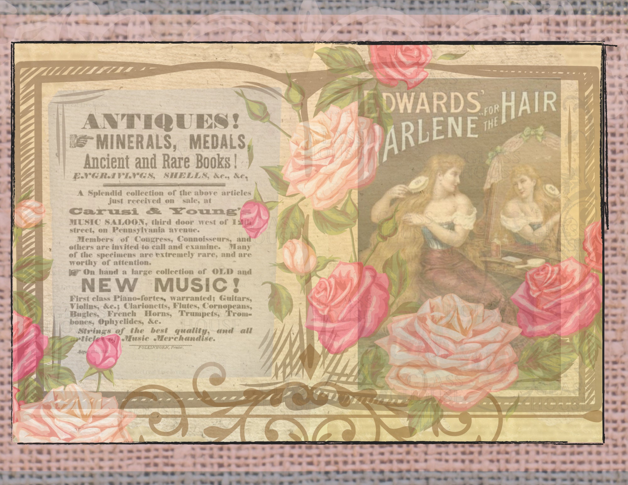 Tattered Newspaper Junk Journal Printable Pages | Vintage Newspaper ...