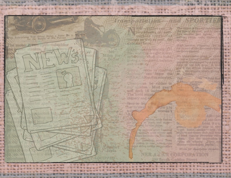 Tattered Newspaper Junk Journal Printable Pages | Vintage Newspaper ...