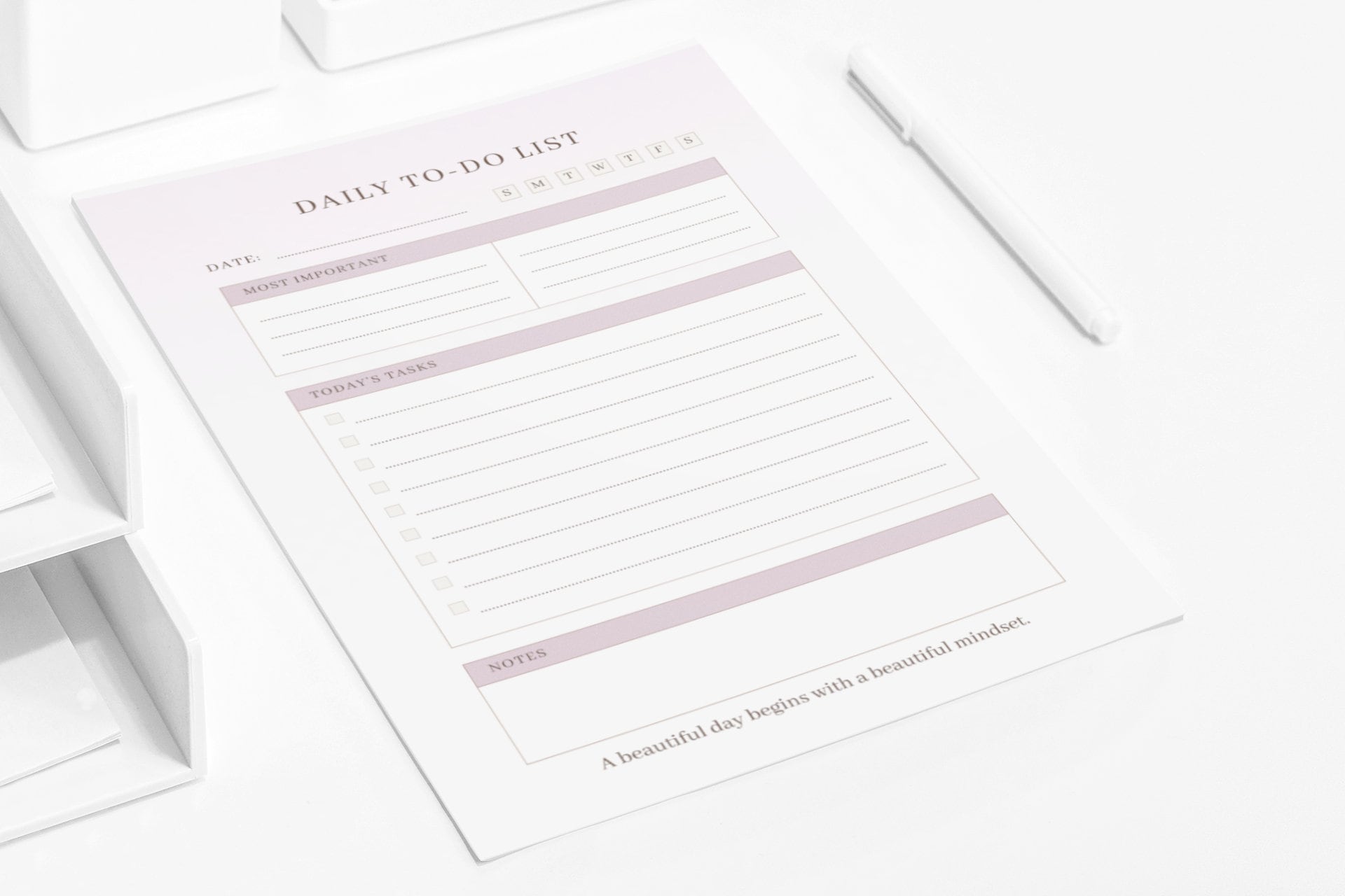 Printable Daily Checklist I To-do List, Organization I Tracker I ...
