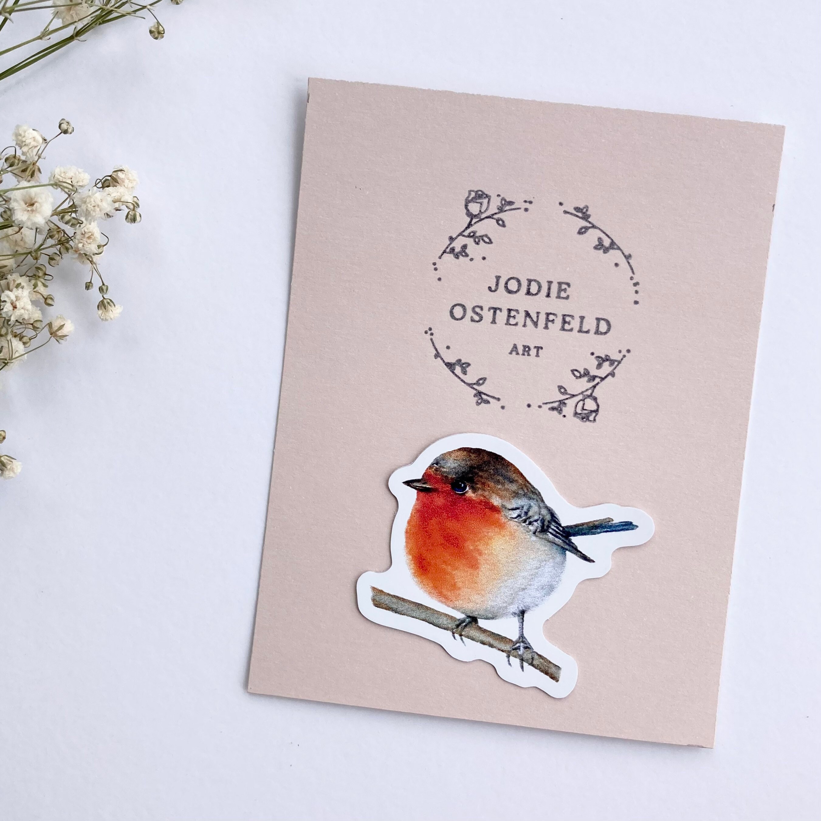 Red Robin Sticker Die Cut Vinyl Sticker Cute Bird Sticker - Etsy