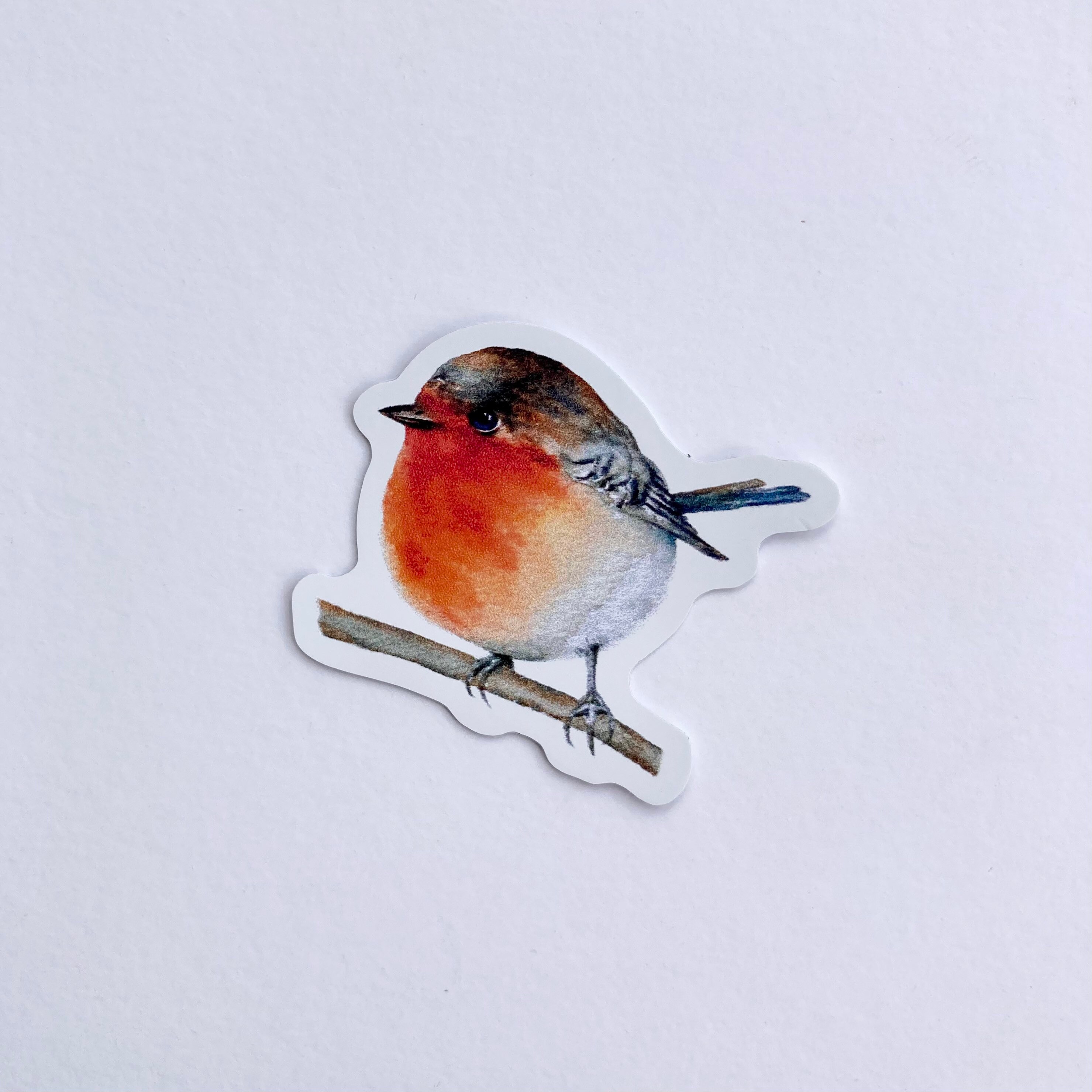 Red Robin Sticker Die Cut Vinyl Sticker Cute Bird Sticker - Etsy