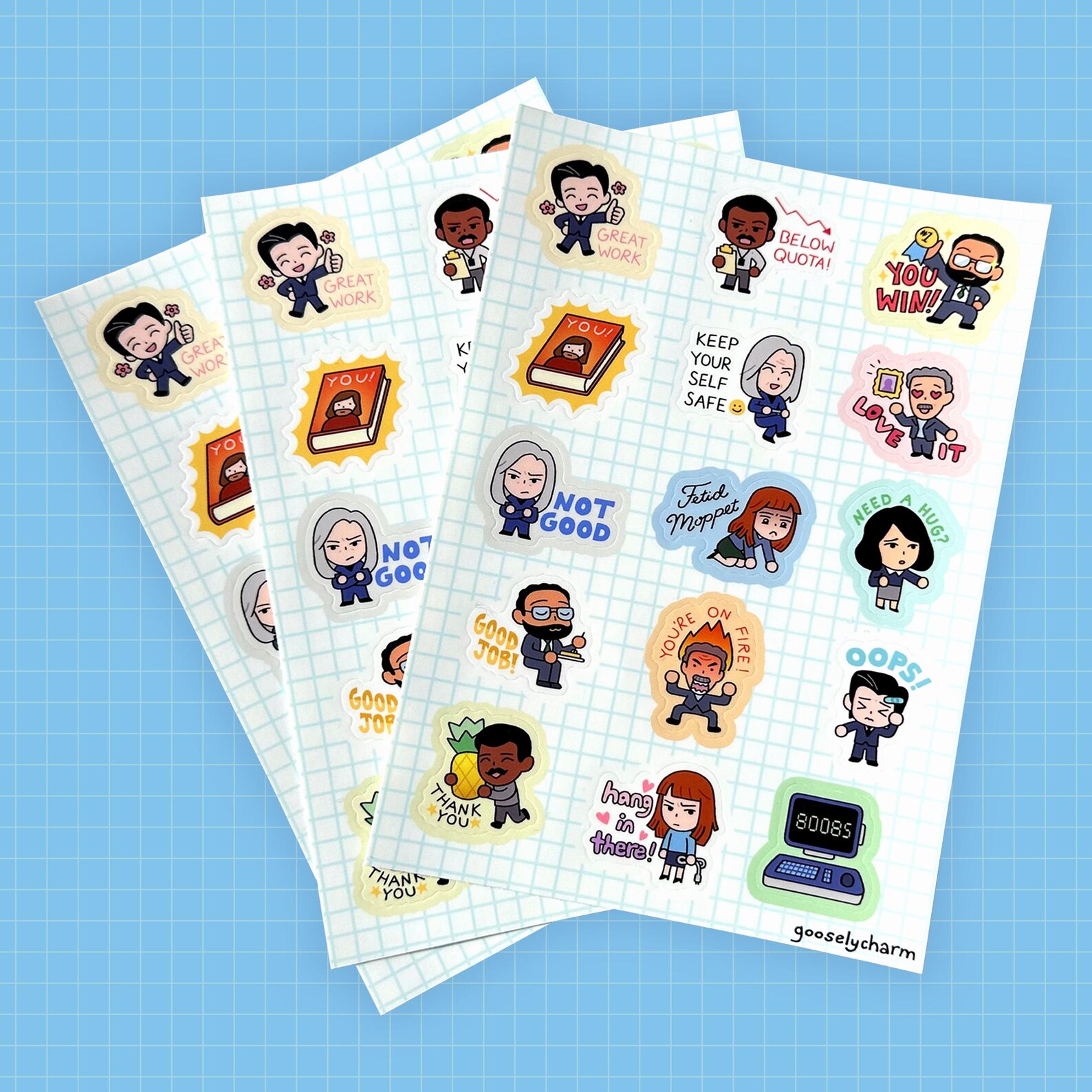 Severance Demotivational Stickers - Etsy