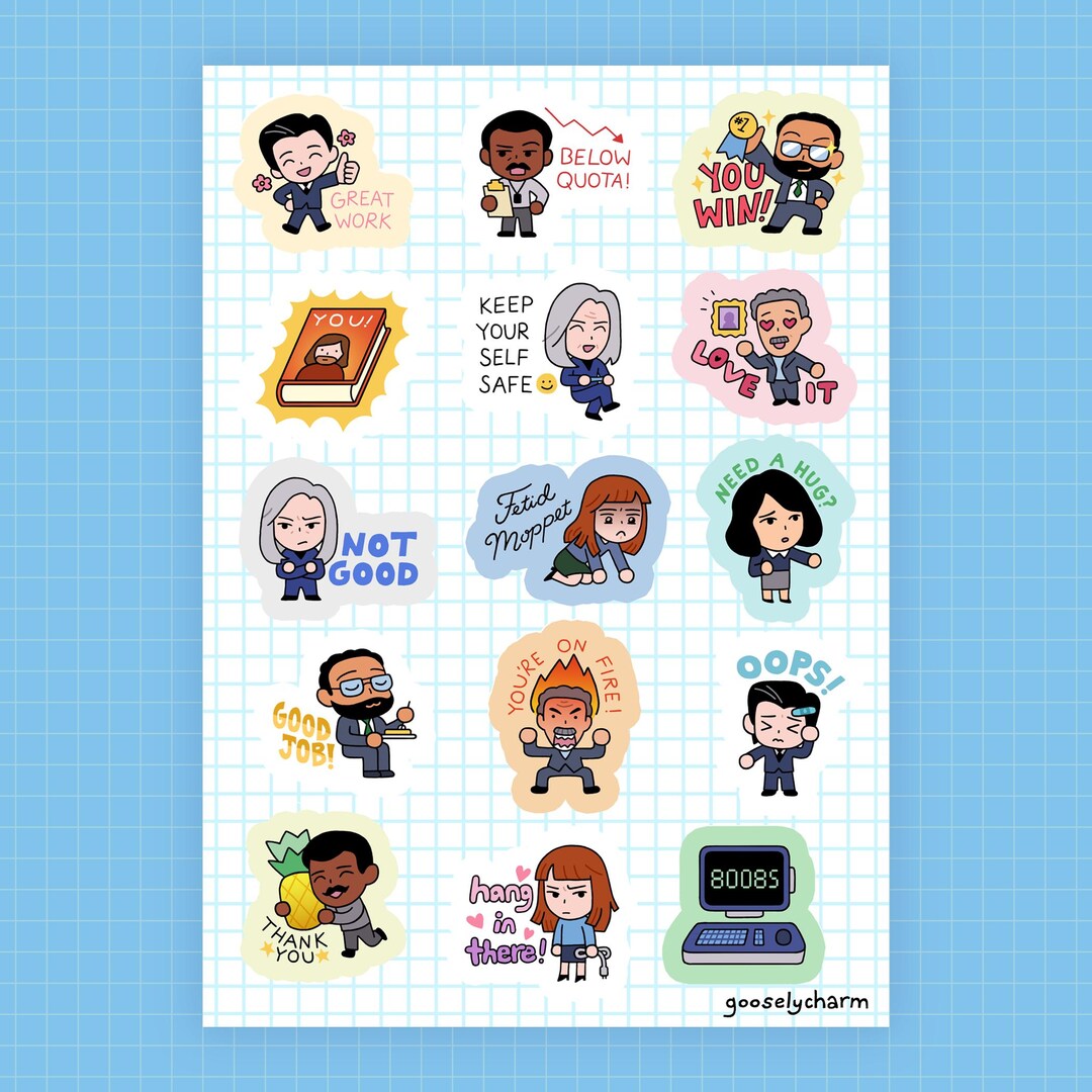 Severance Demotivational Stickers - Etsy