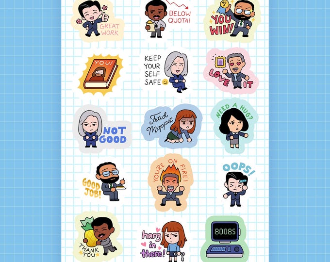 Severance Demotivational Stickers - Etsy