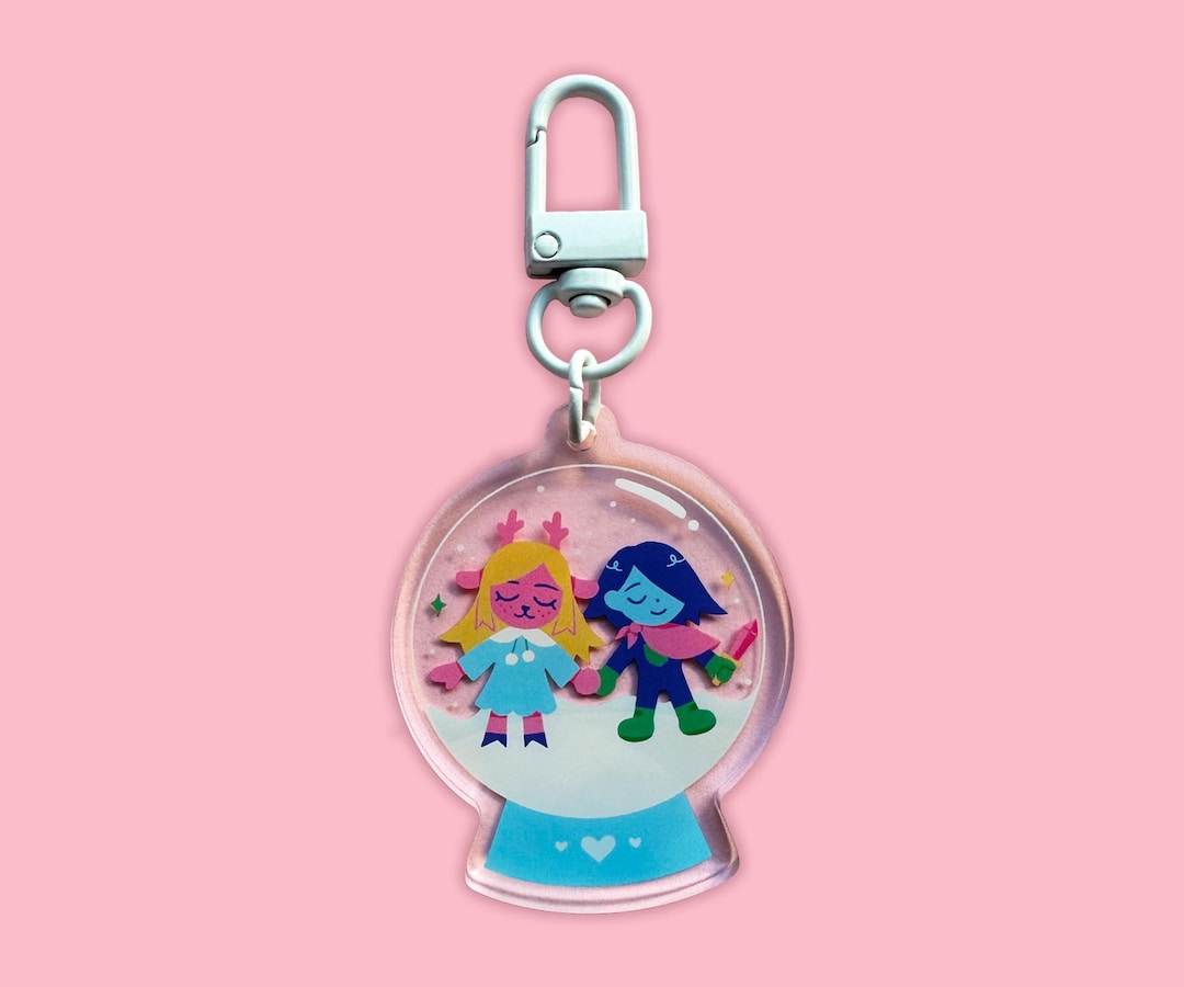 Kris & Noelle Deltarune Snow Globe Charm - Etsy