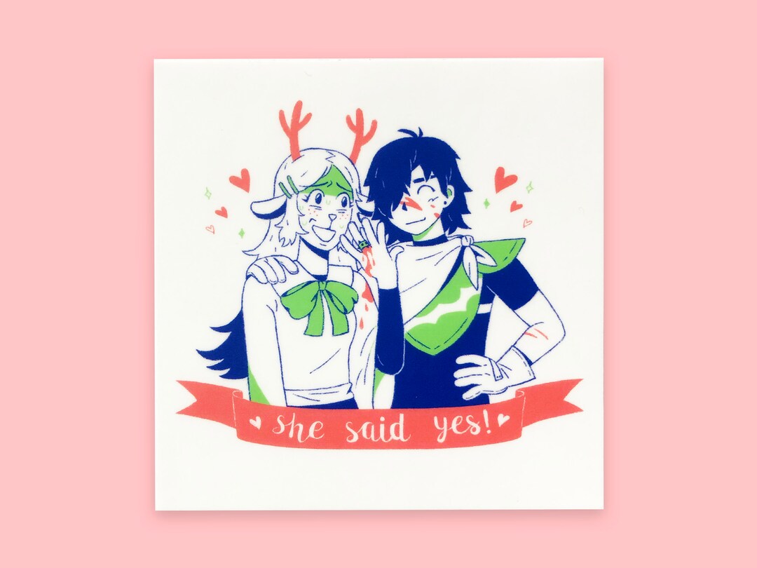 Deltarune Sticker - Kris & Noelle - Etsy