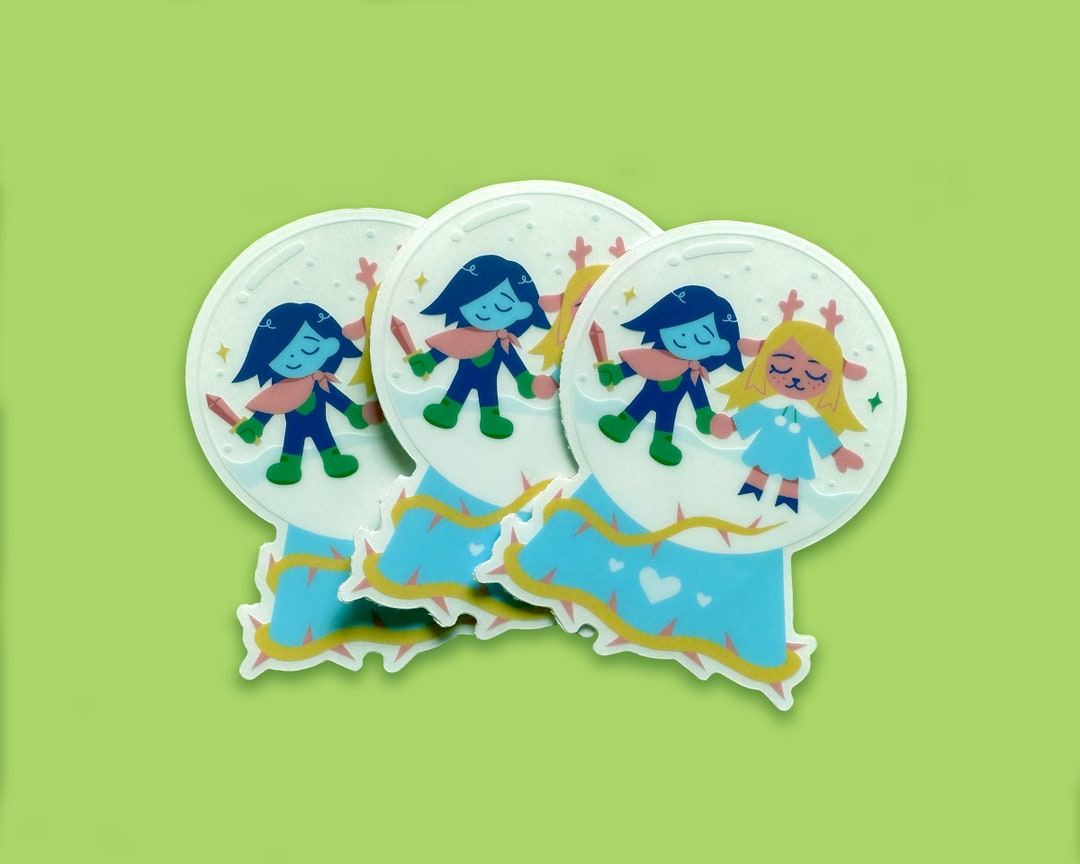 Deltarune Clear Sticker - Kris & Noelle Snowglobe - Etsy