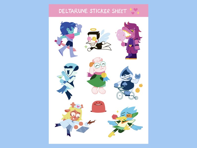 Deltarune Sticker Sheet - Etsy