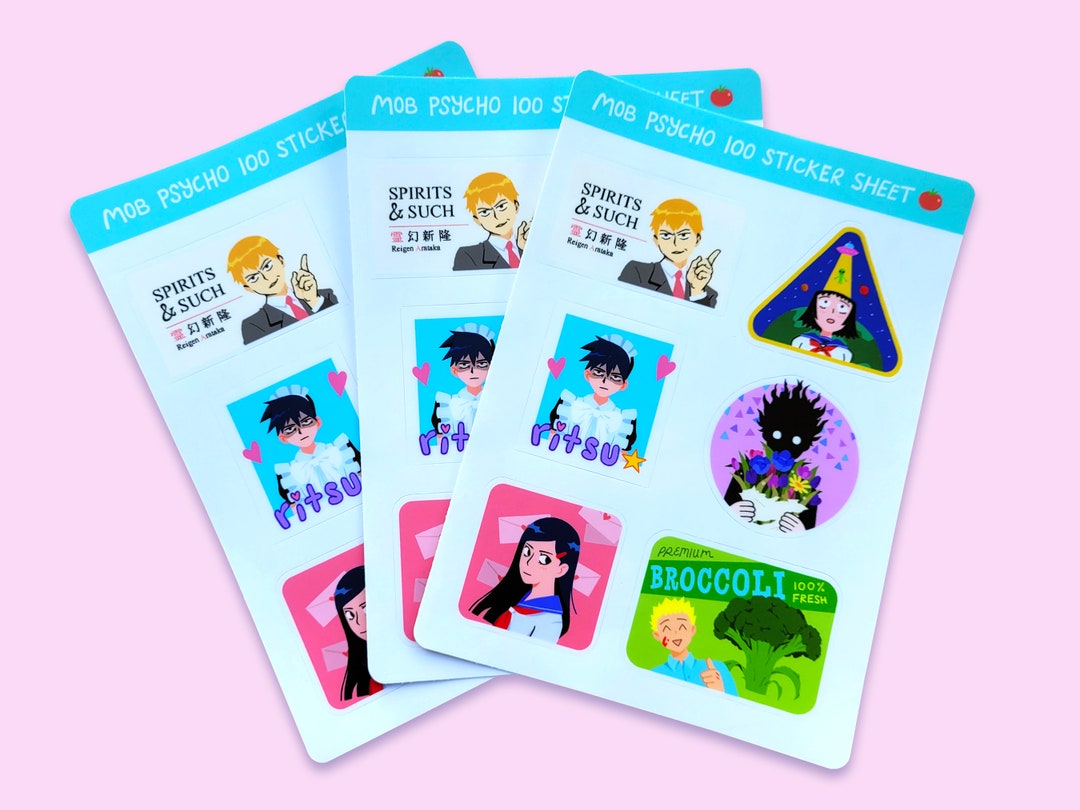 Mob Pyscho 100 Sticker Sheet - Etsy