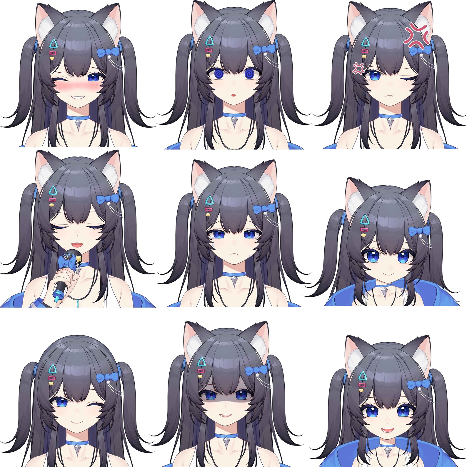 Modelo de Vtuber Live2d femenino prediseñado/modelo listo para usar ...