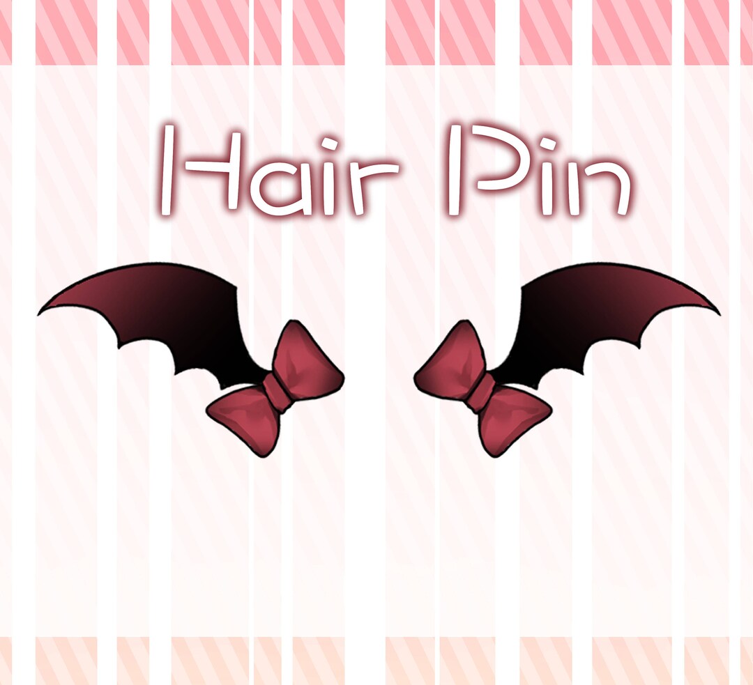 Vtuber Asset Rigged Wing Hair Pin Bow - Etsy