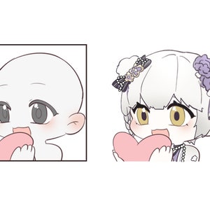 16 DIY Emote Bases: Vtuber Twitch Discord (PSD Files) - Etsy