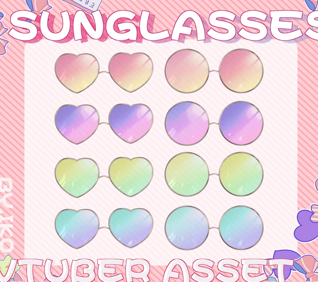 Vtuber Sunglasses Asset Png File Live2d - Etsy