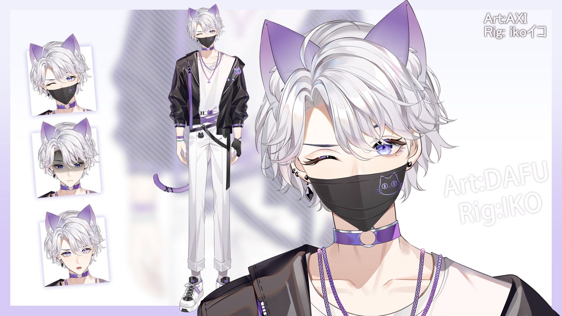 Modelo Vtuber Live2d masculino prefabricado/uso comercial - Etsy México