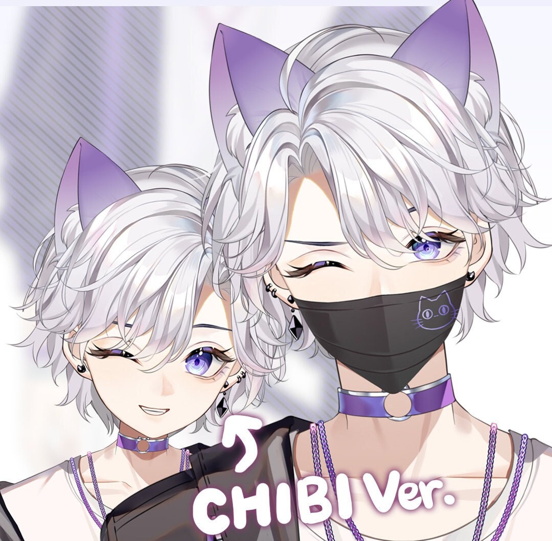 Premade Male Live2d Vtuber Model/commercial Use Ready to Use Model ...