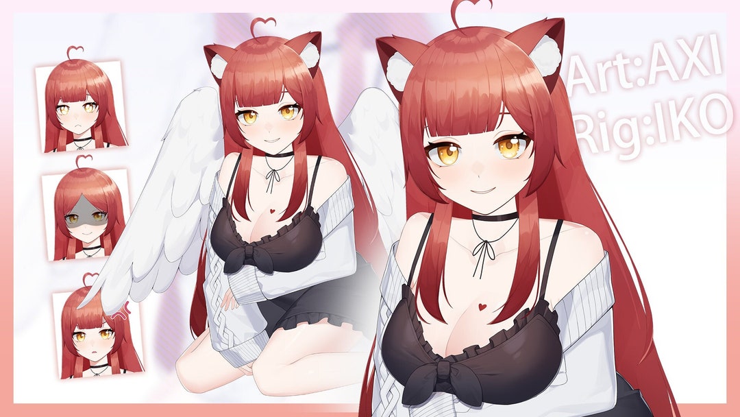 Premade Female Vtuber Live2d Vtuber Model/commercial Use Ready to Use Model Fullbody Vtuber ...