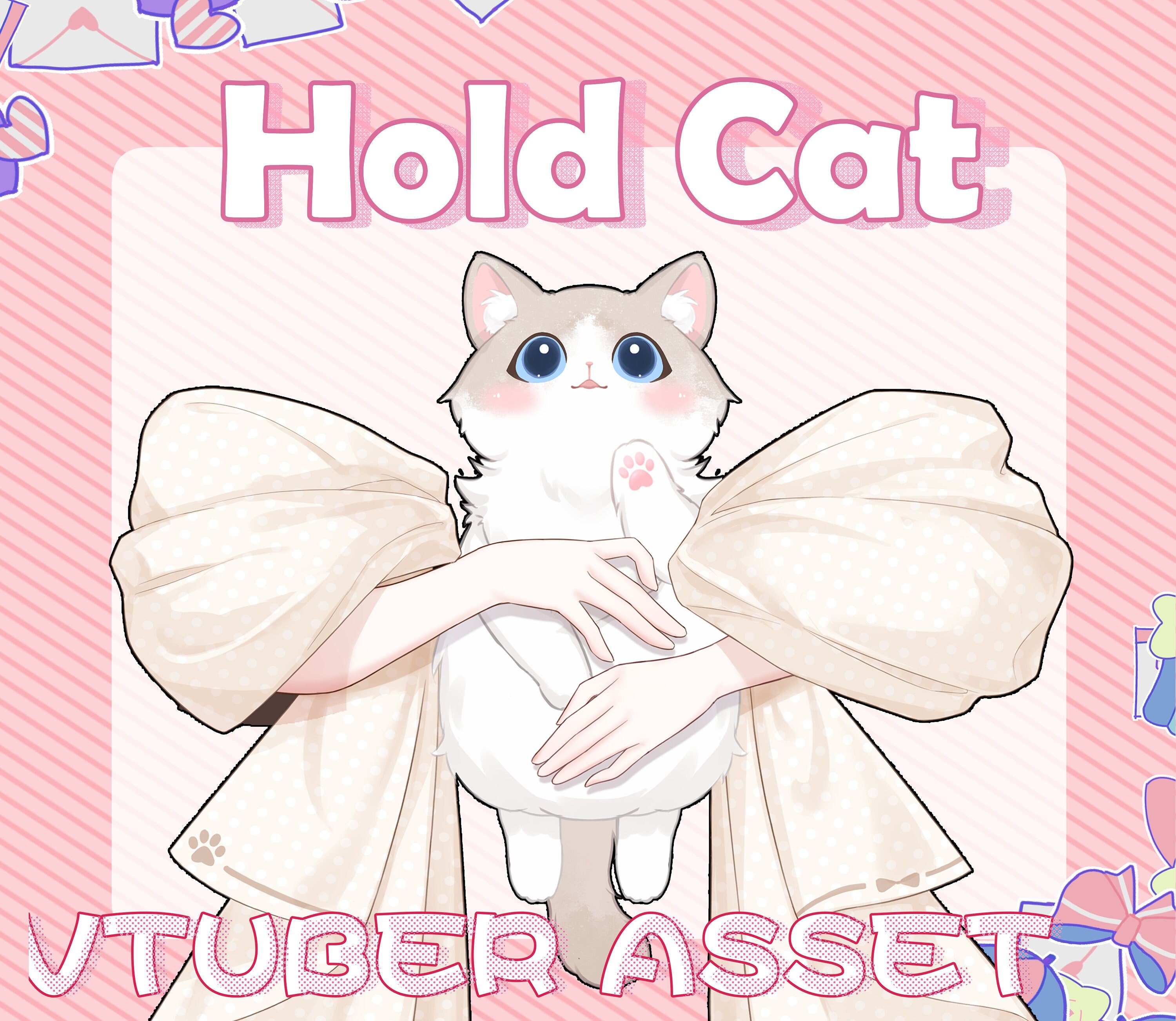 Activo Vtuber Rigged Hold Activo del brazo del gato - Etsy México