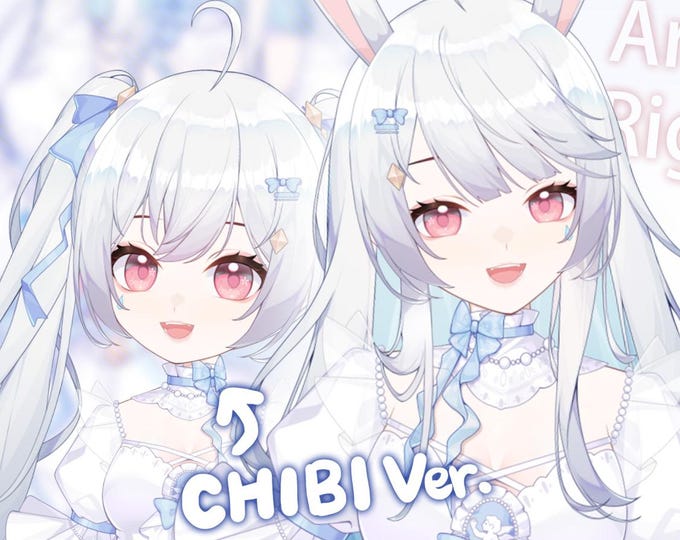 Snow Premade Female Vtuber Live2d Vtuber Model/commercial Use Ready to ...