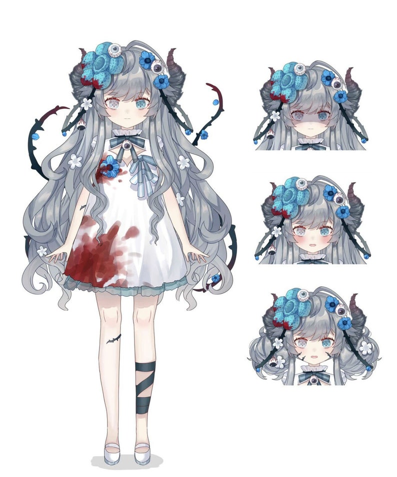 Vtuber Live2d Fullbody Custom Made Character Design Hololive - Etsy