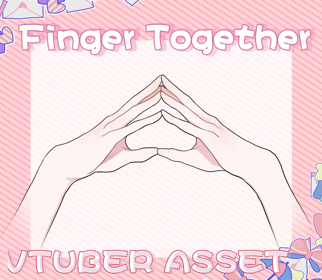Vtuber Asset Rigged Finger Together Arm Asset - Etsy