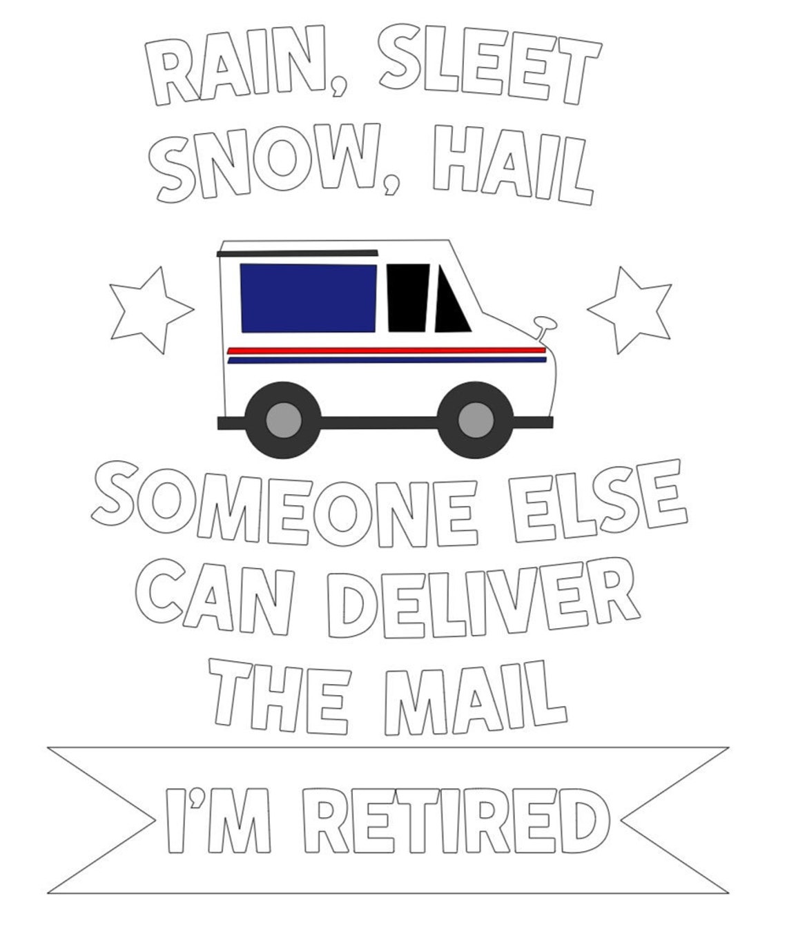 Postal Worker Retirement SVG File - Etsy