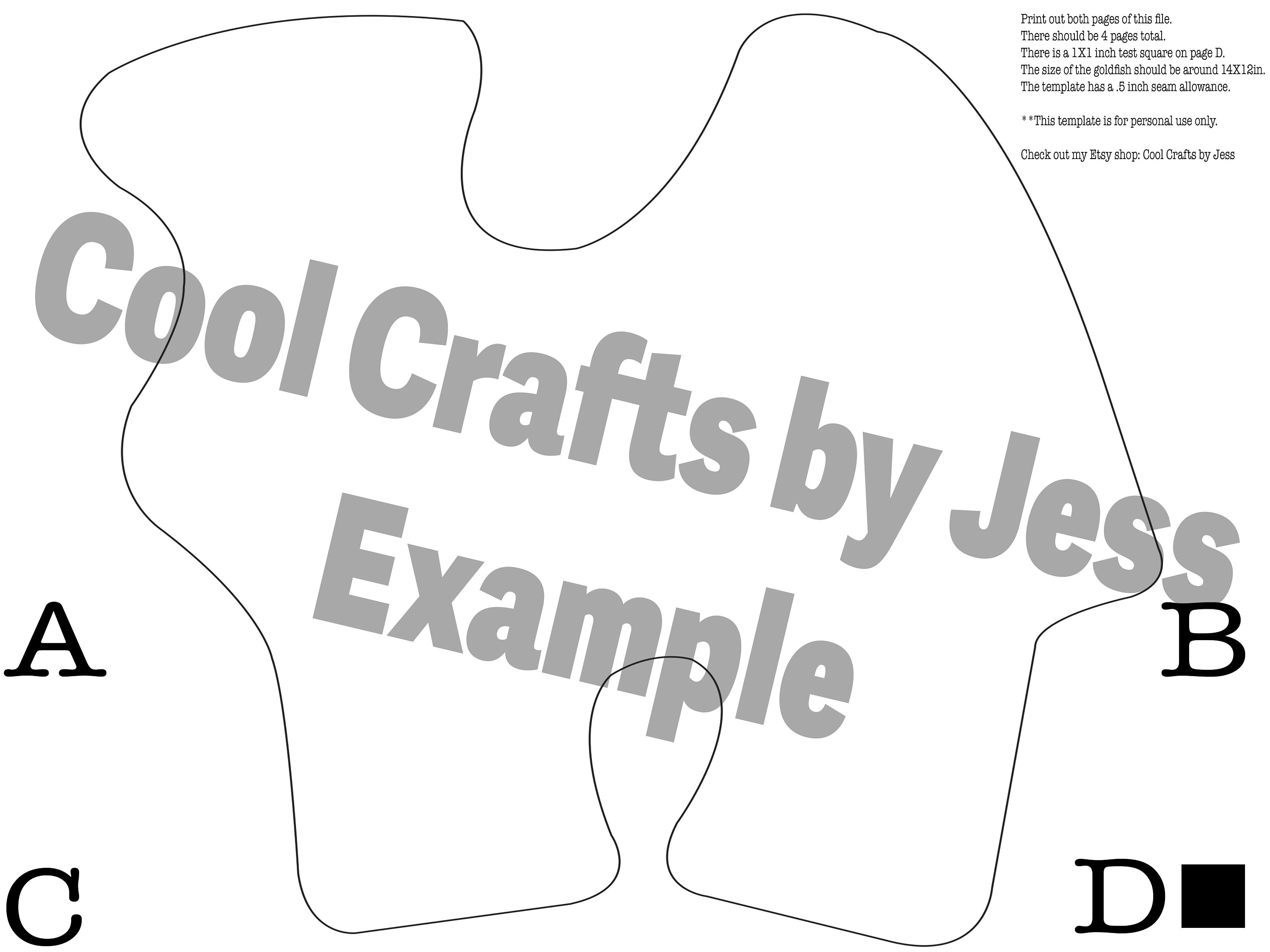 Animal Cracker Sewing Template - Etsy