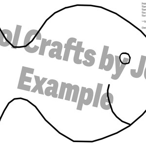 Goldfish Cracker Sewing Template - Etsy