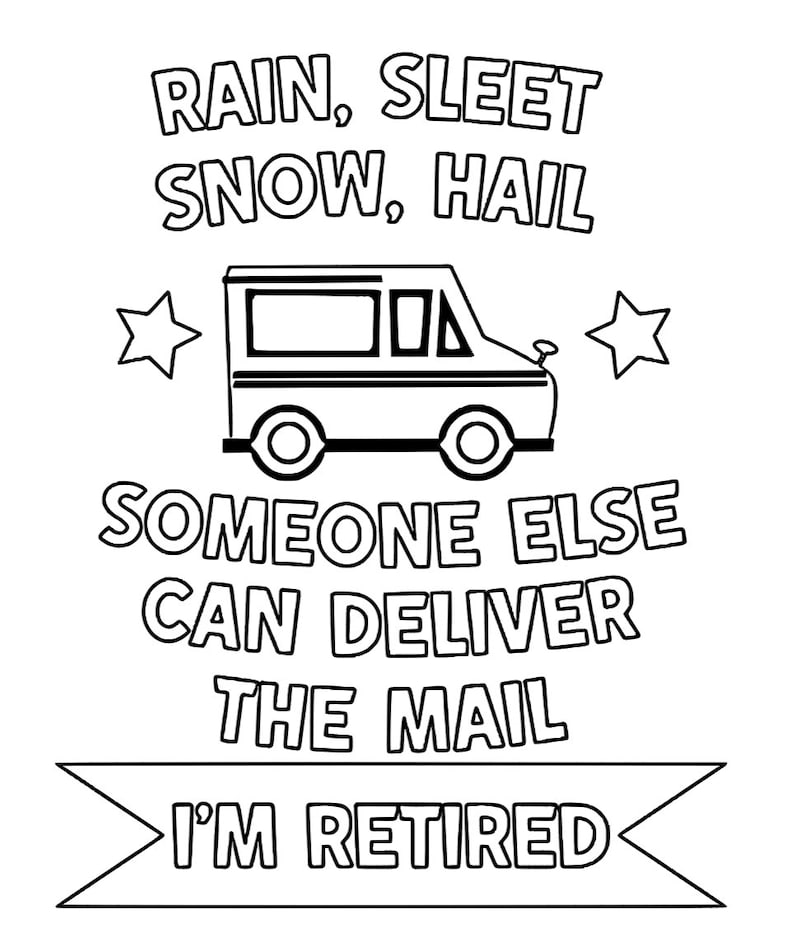 Postal Worker Retirement SVG File - Etsy