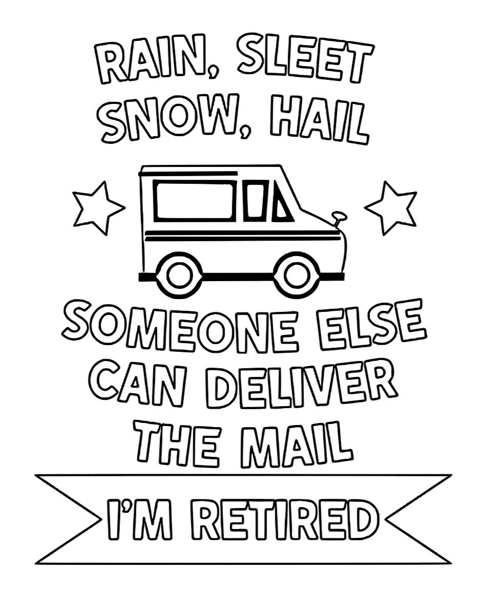 Postal Worker Retirement SVG File - Etsy